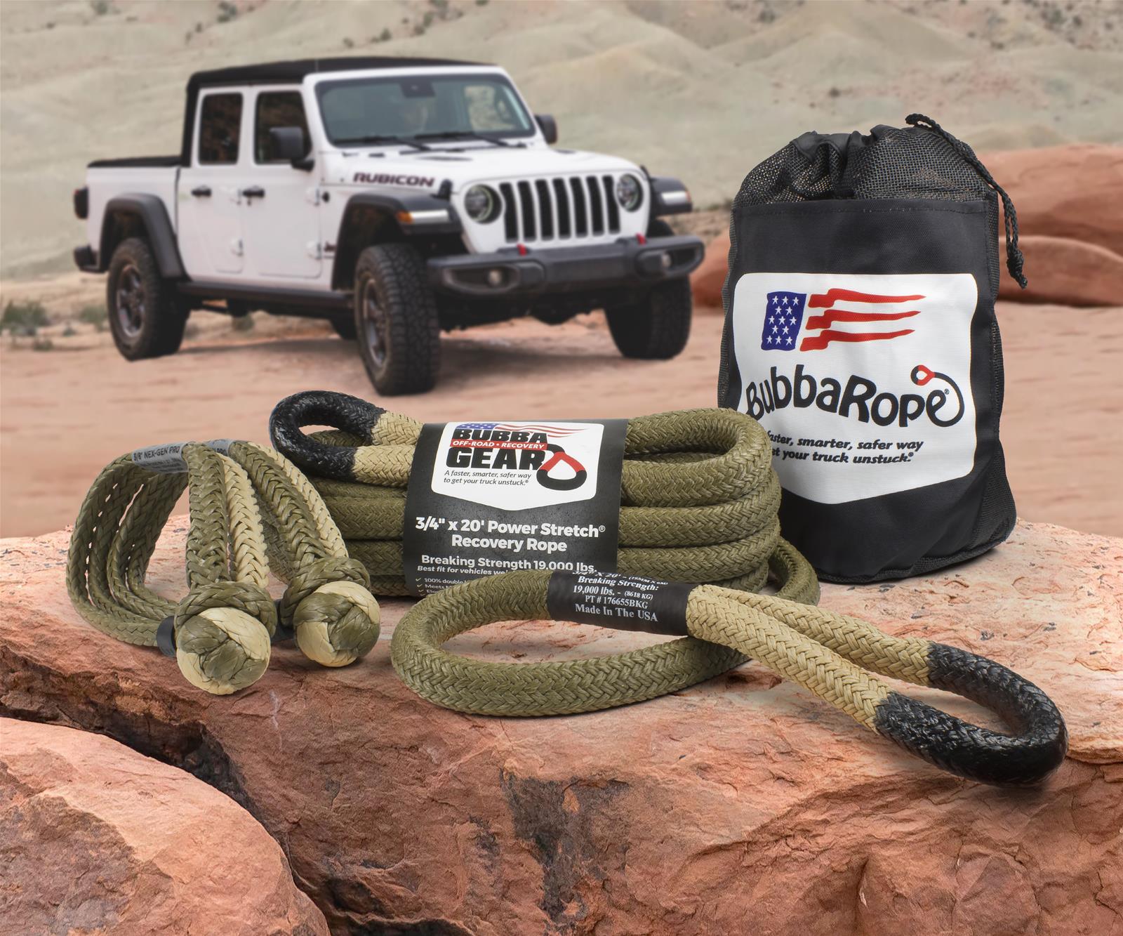 Bubba Rope 176855BKG Bubba Rope Off-Road Jeep Recovery Gear Sets ...