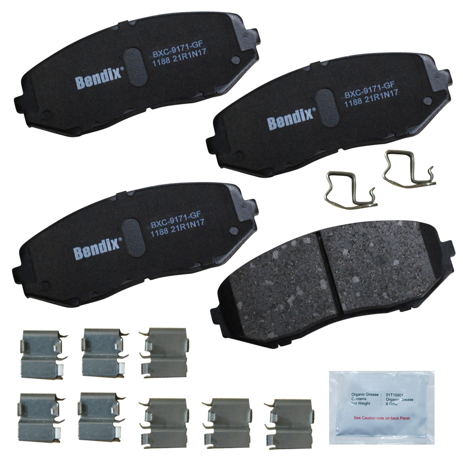 Bendix Brakes CFC1188 Bendix Brakes Premium Copper-Free Brake Pads ...