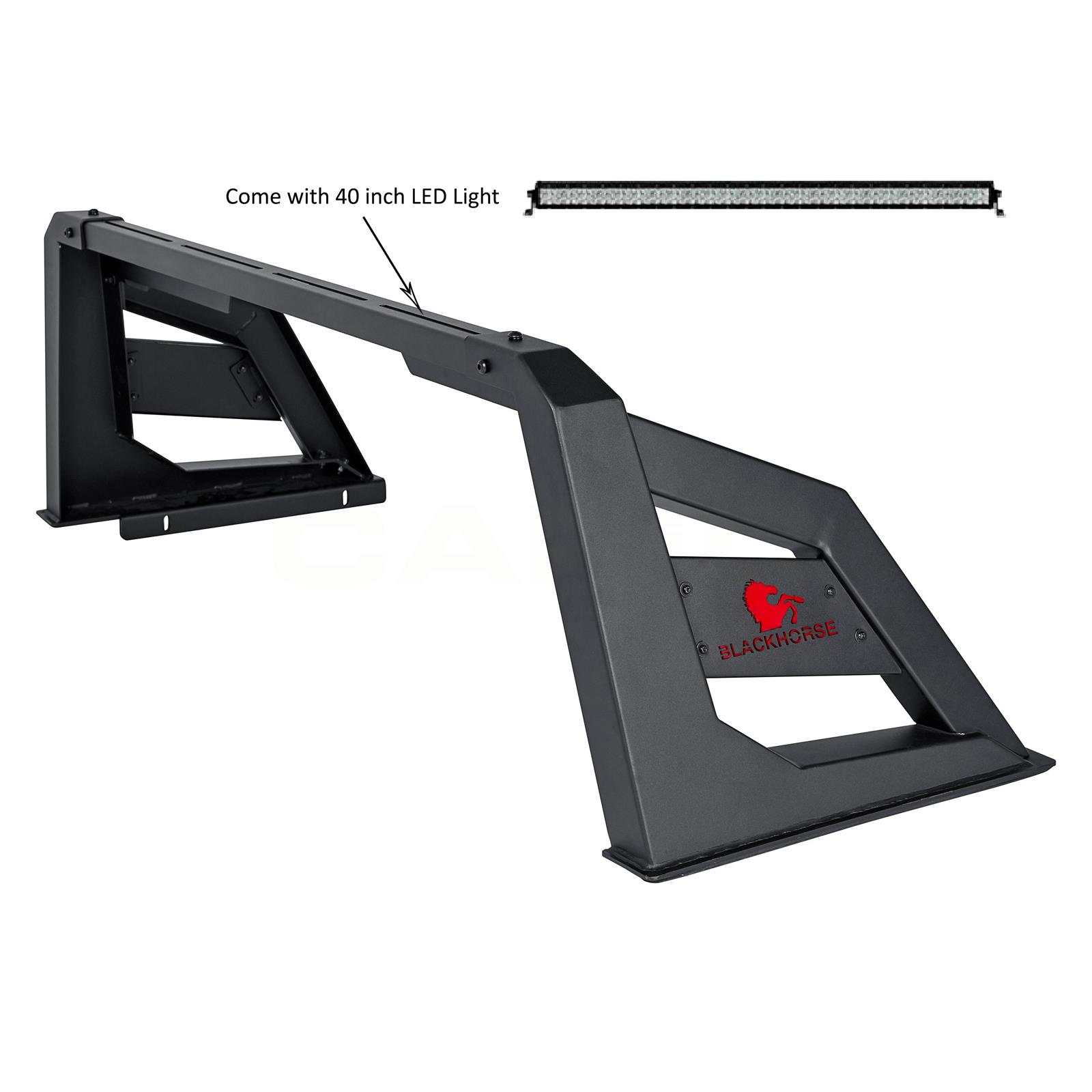 Black Horse Off Road RB-AR1B-PLFB Black Horse Off-Road Armour Roll Bar ...