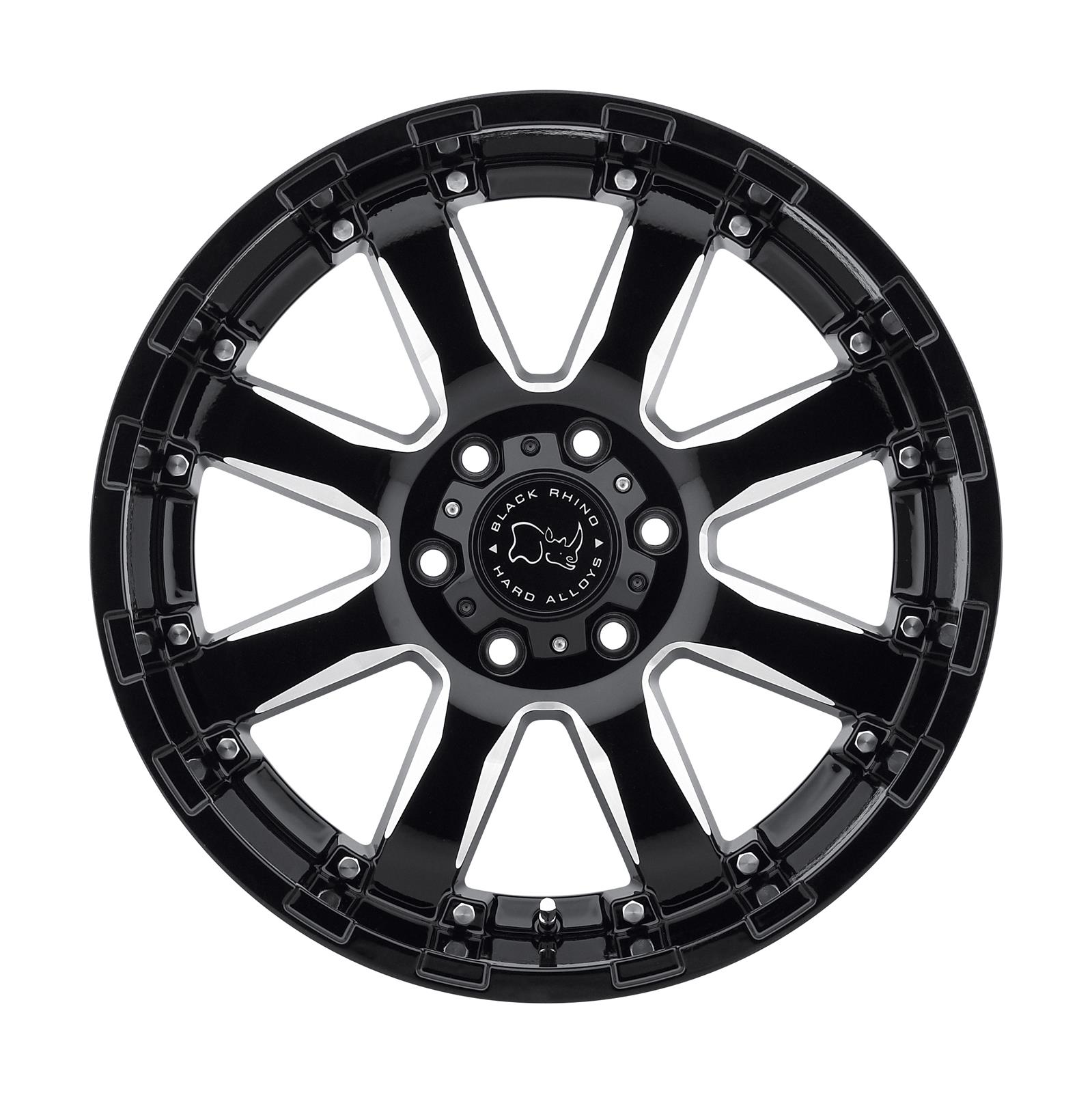 Black Rhino Wheels 1790SRA126120B67 Black Rhino Sierra Gloss Black with ...