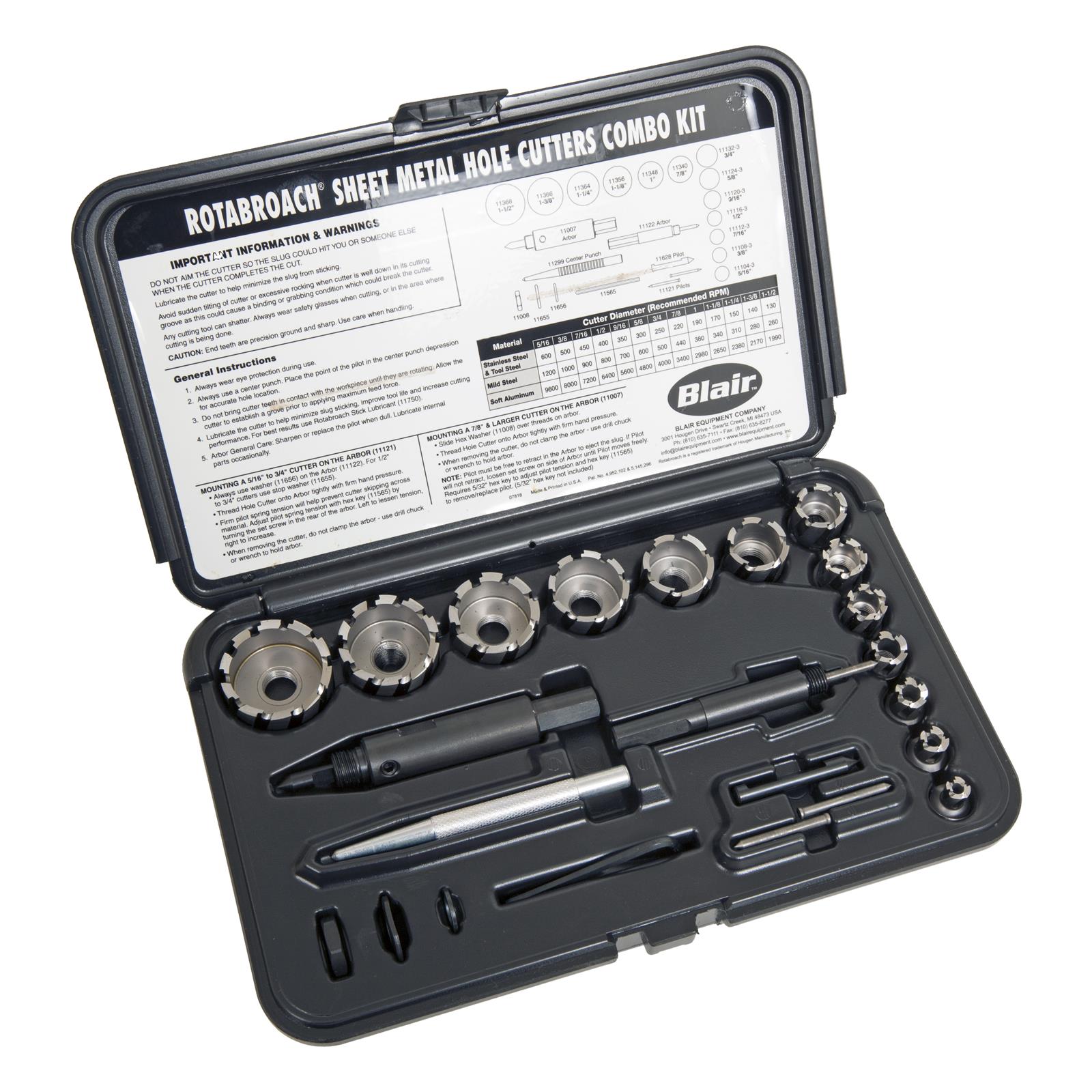 Blair 11320 Blair Equipment Rotabroach Cutter Kits | Summit Racing