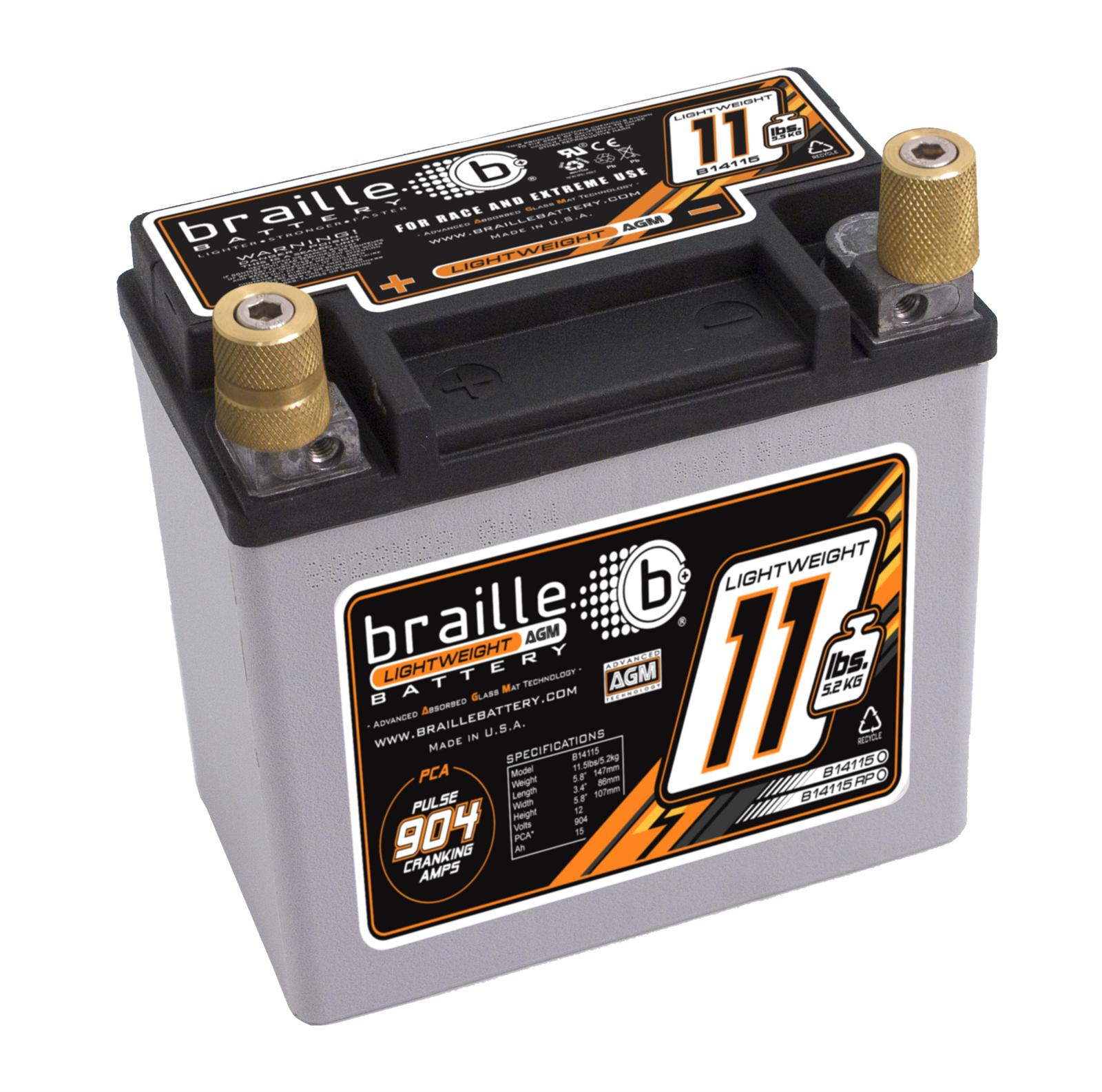 Braille Battery B14115 Braille Battery No-Weight Standard Batteries ...