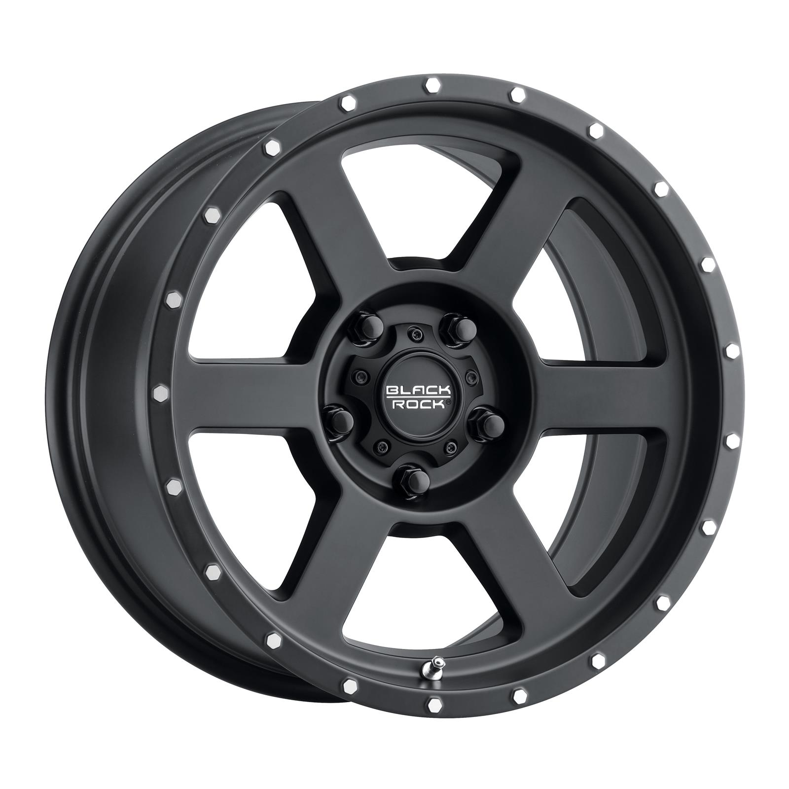 Black Rock Wheel 2022595724 Black Rock Series 965B Matte Black Invasion ...