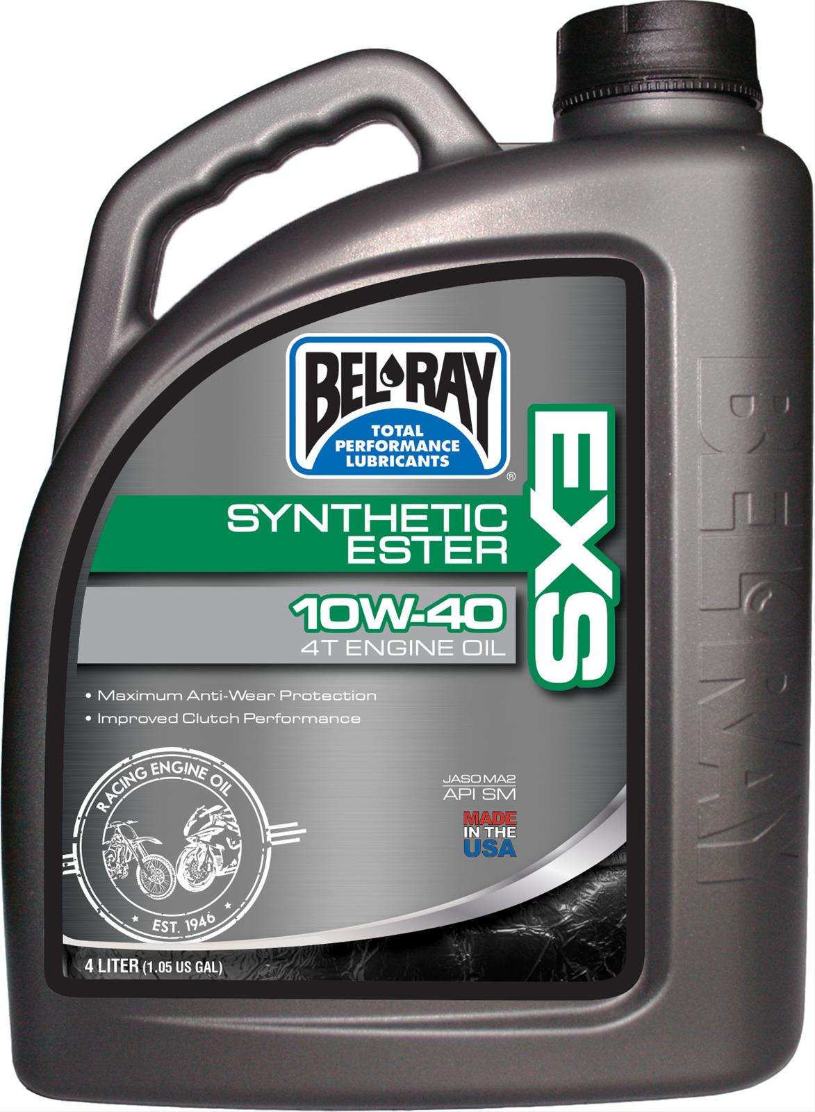 Bel-Ray Lubricants 840-1622 Bel-Ray EXS Synthetic Ester 4T Engine Oil ...