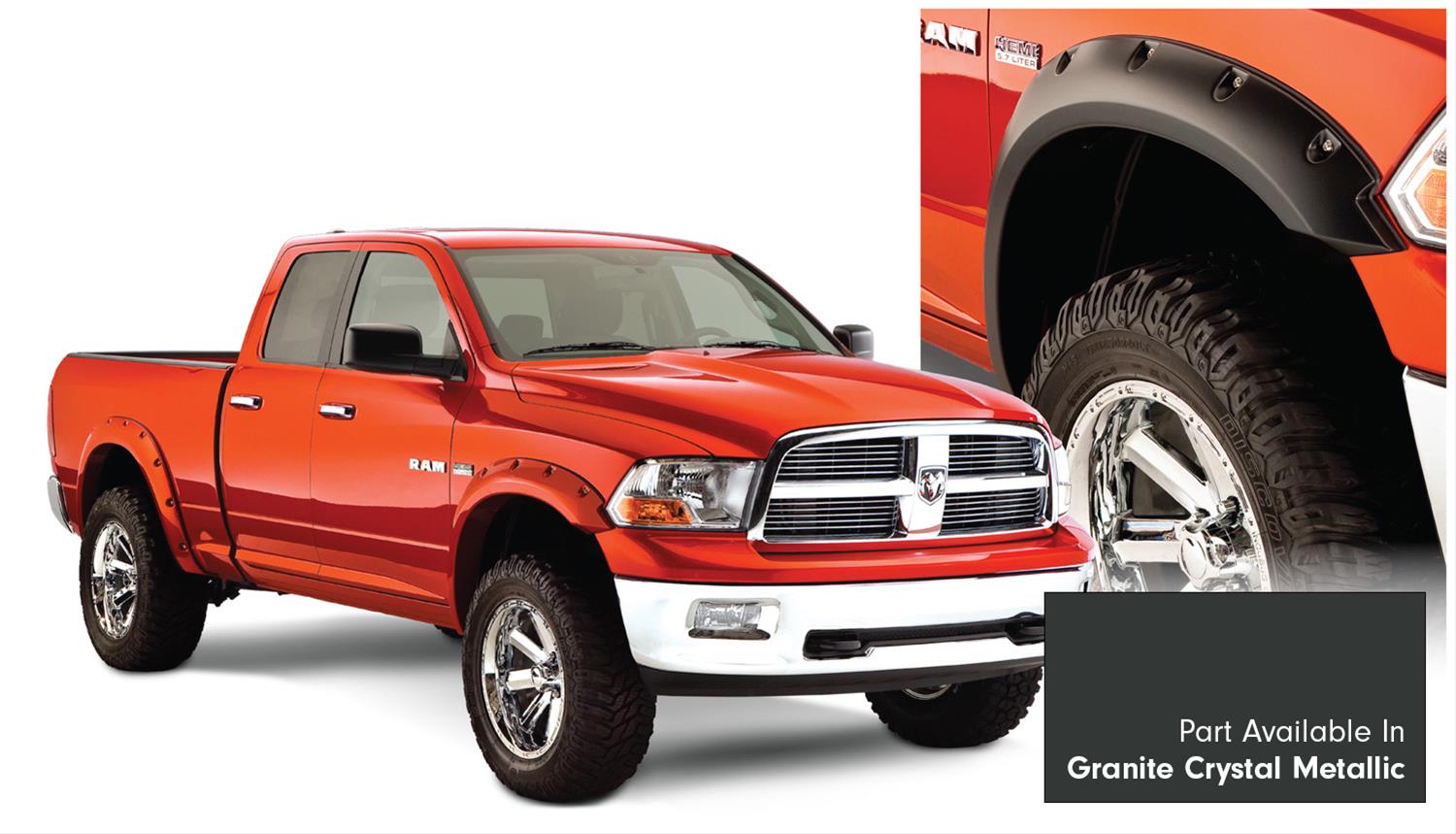 2018 RAM 1500 Bushwacker 50915-65 Bushwacker Color-Matching Pocket ...