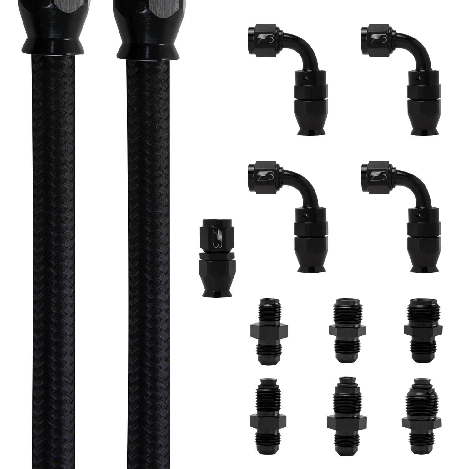 Billet Specialties BLK77905 Billet Specialties Power Steering Hose Kits ...