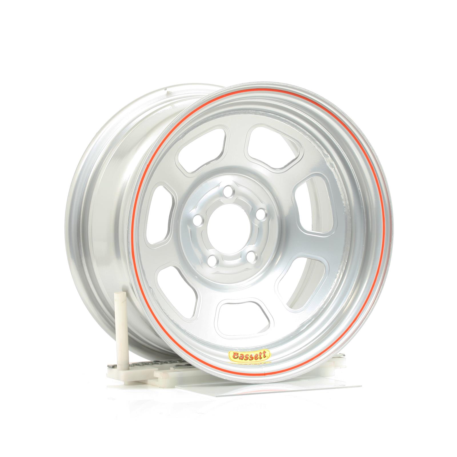 Bassett Racing Wheel 47SN4S Bassett Racing D-Hole IMCA Silver ...
