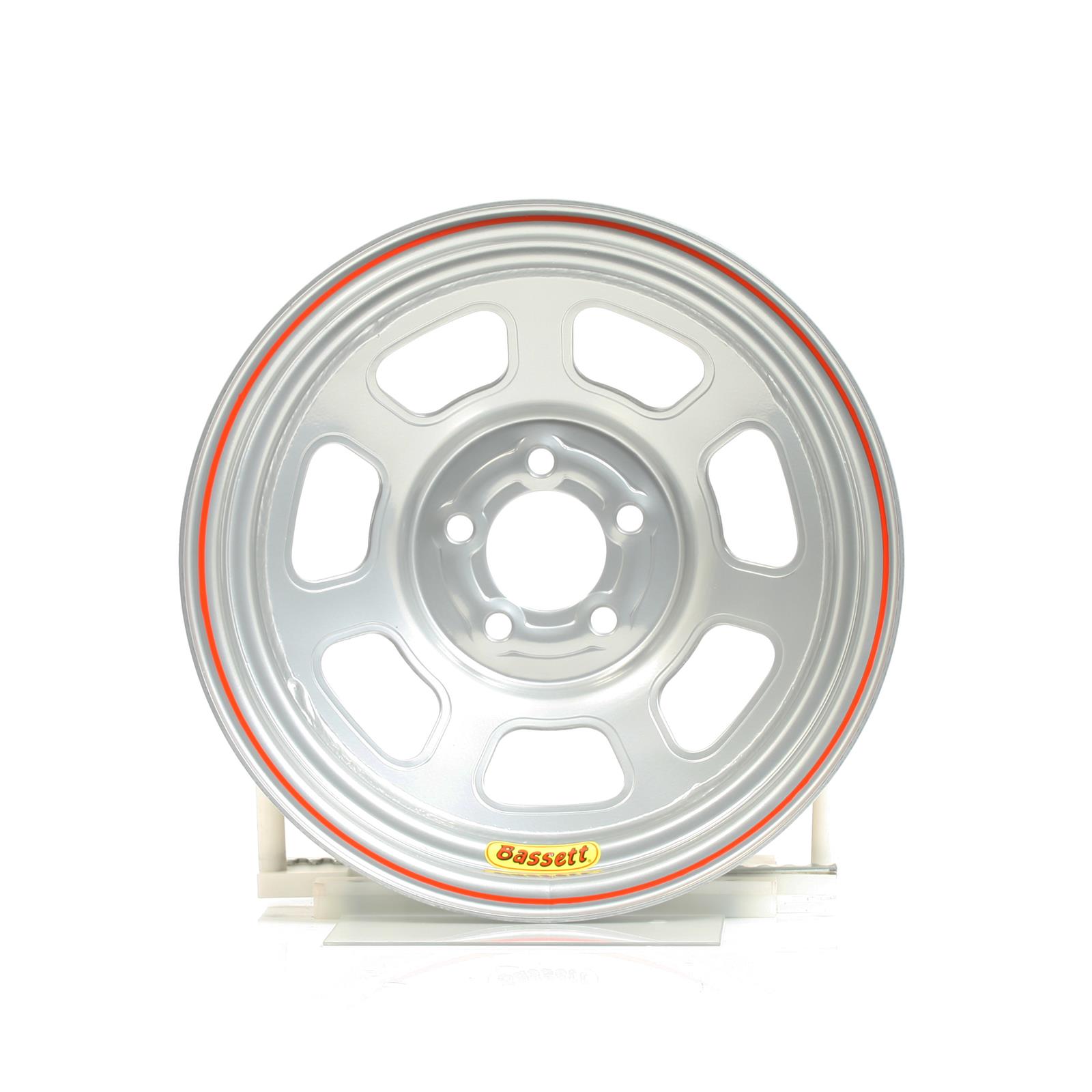 Bassett Racing Wheel 47SN4S Bassett Racing D-Hole IMCA Silver ...