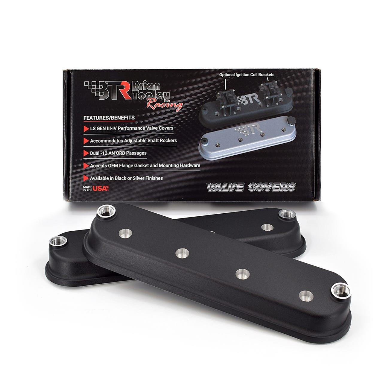 Brian Tooley Racing VCA-03-BLK BTR Valve Covers | Summit Racing