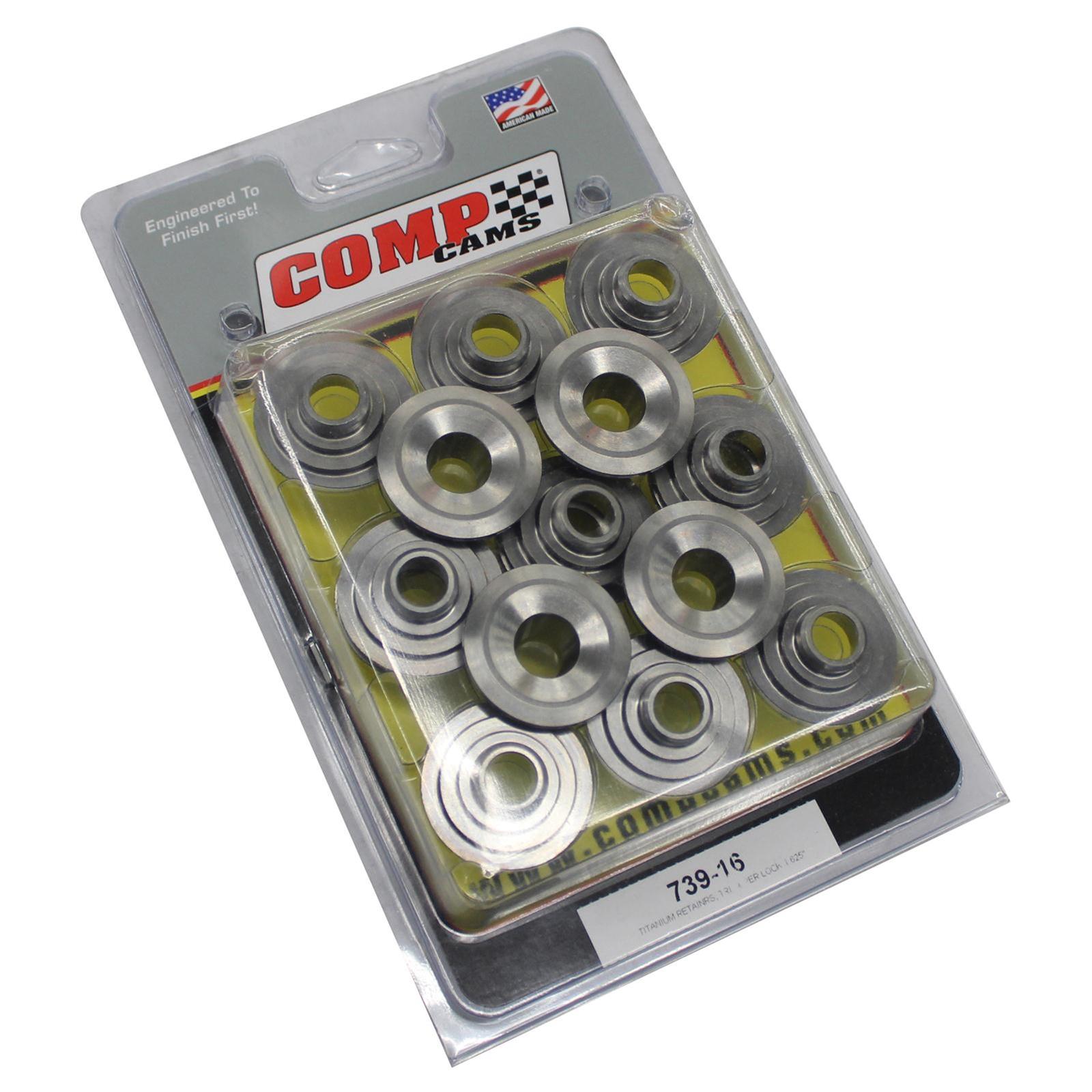 COMP Cams 739-16 COMP Cams Titanium Valve Spring Retainers | Summit Racing