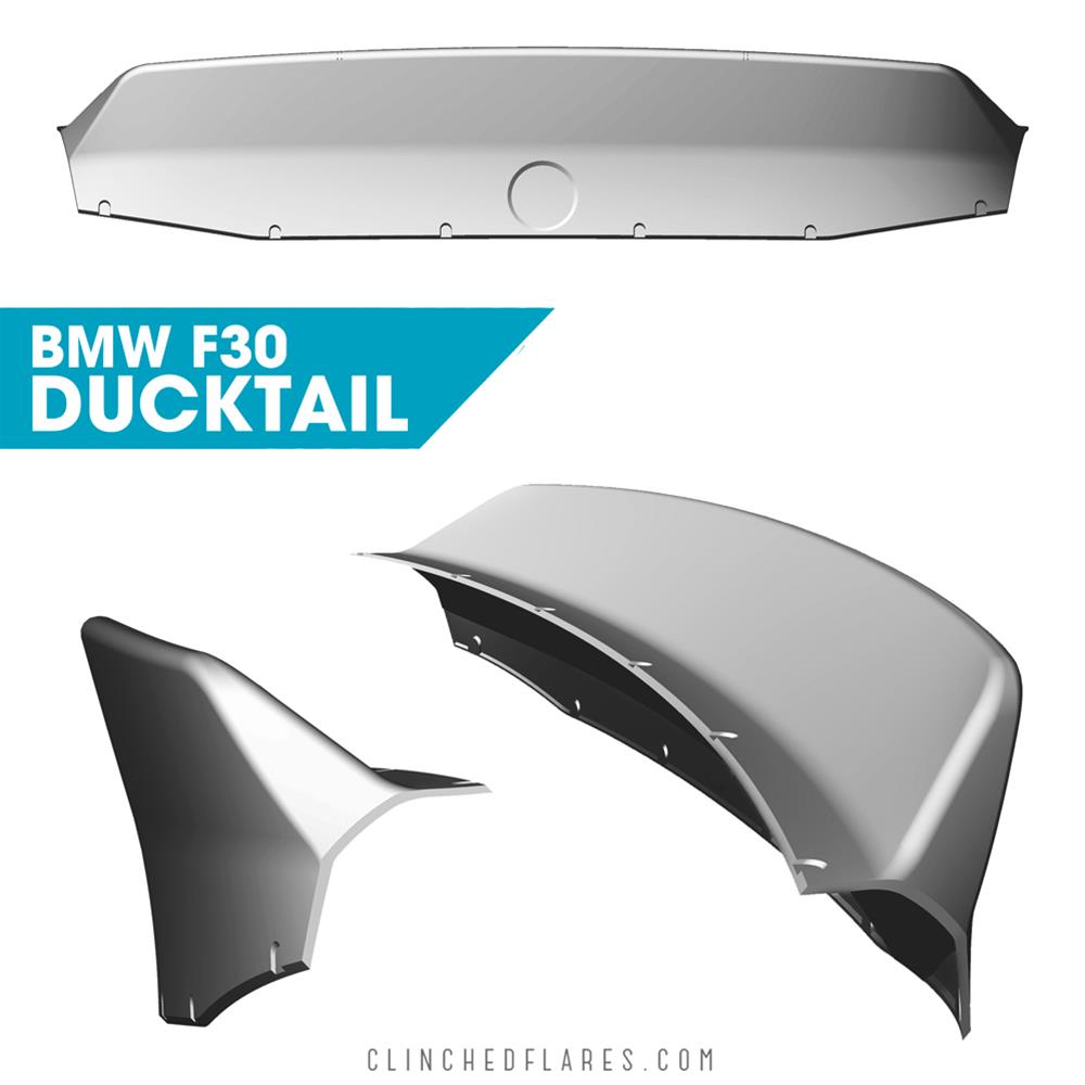 Clinched DUCK-F30 Clinched Ducktail Spoilers | Summit Racing