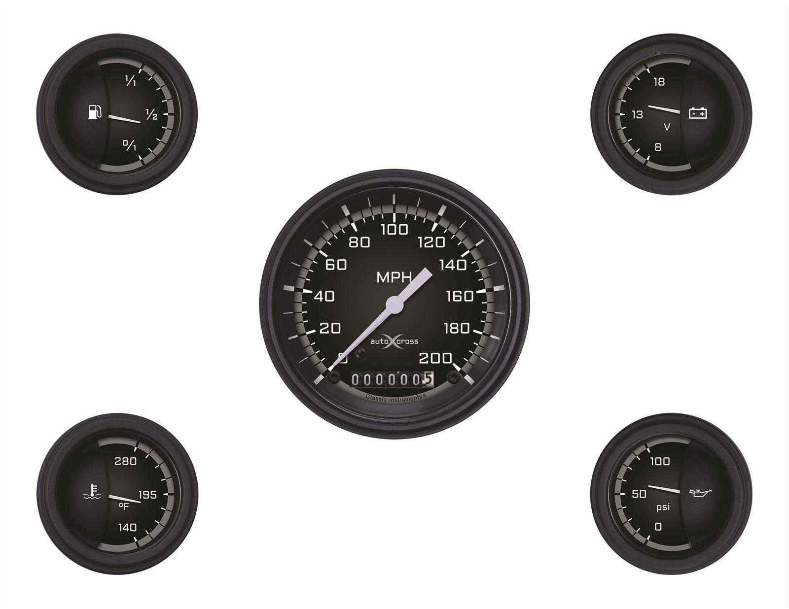 Classic Instruments AX00GBLF Classic Instruments Auto Cross Gray Series ...