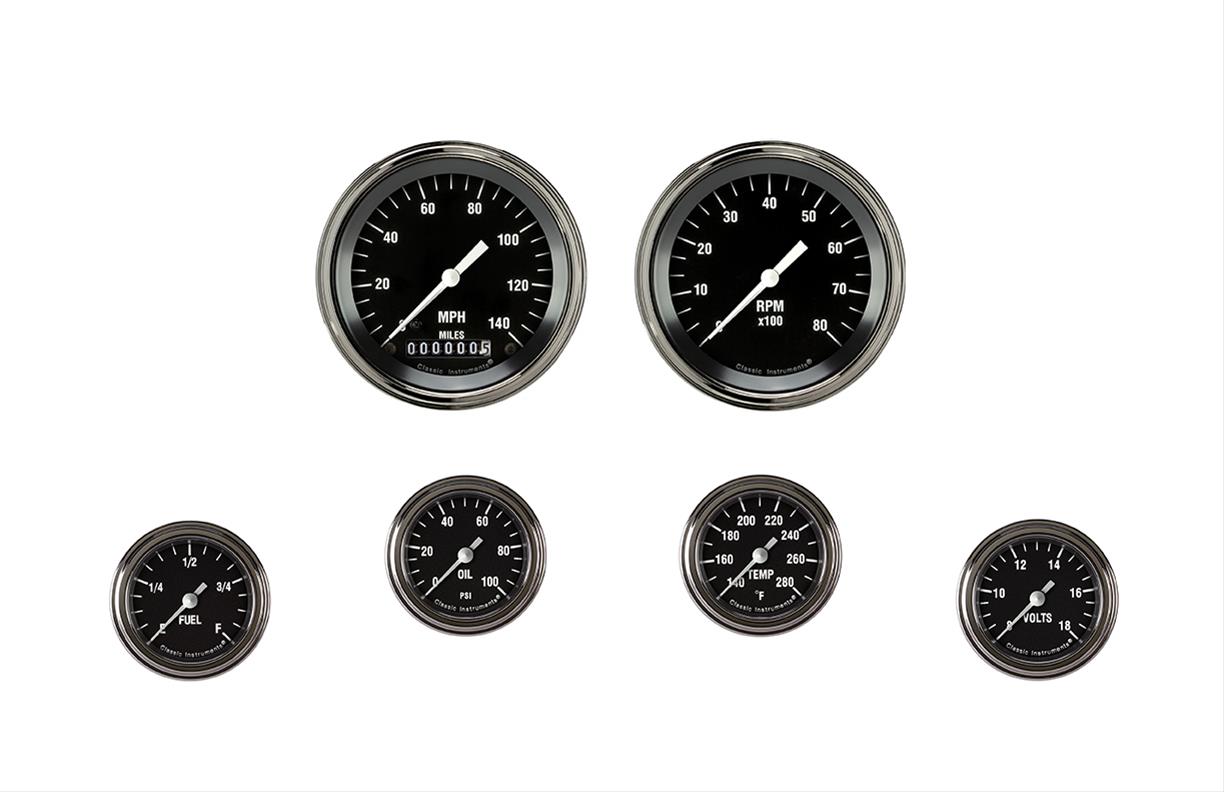 Classic Instruments HR101SLF Classic Instruments Hot Rod Series Gauge ...