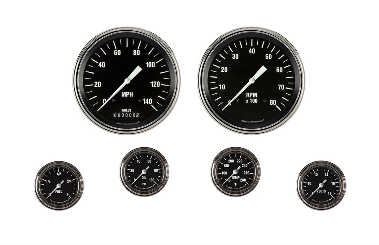 Classic Instruments HR151SLF Classic Instruments Hot Rod Series Gauge ...