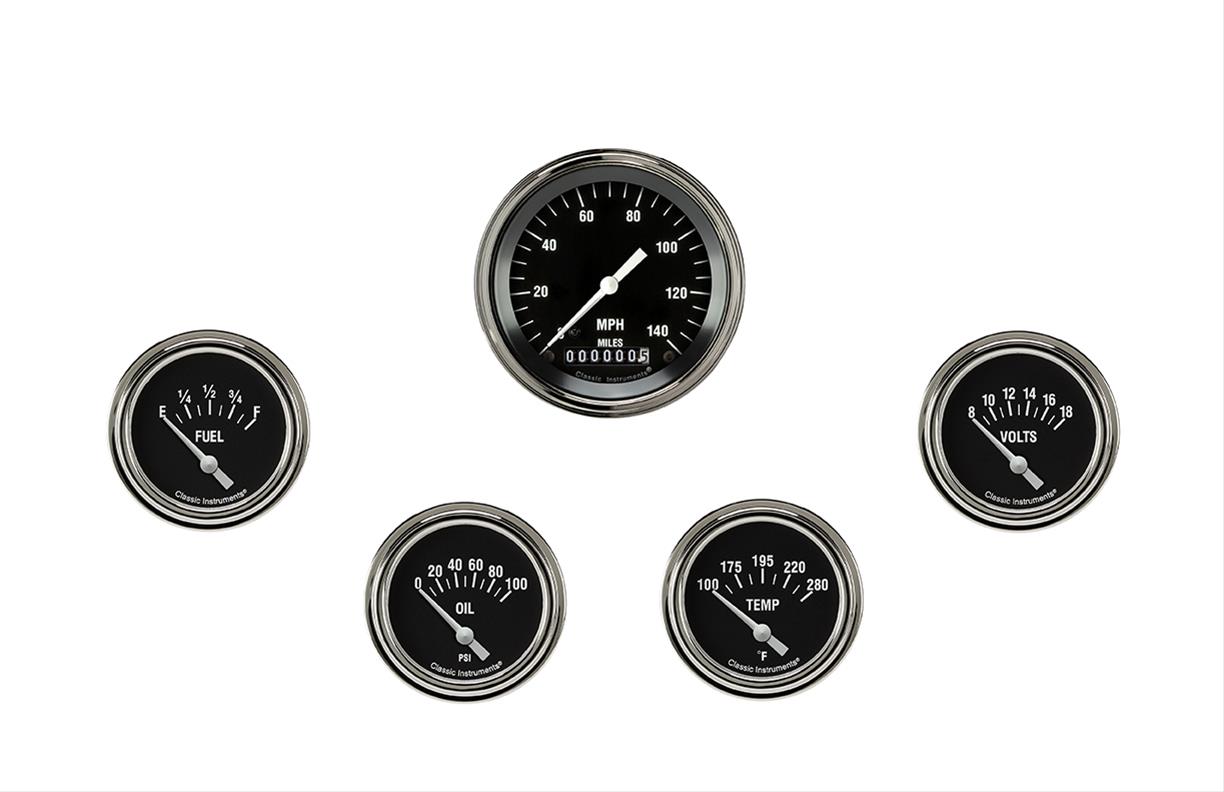 Classic Instruments HR200SLF Classic Instruments Hot Rod Series Gauge ...