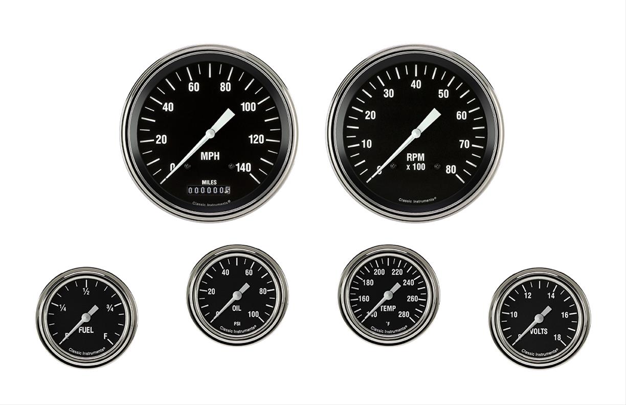 Classic Instruments HR351SLF Classic Instruments Hot Rod Series Gauge ...