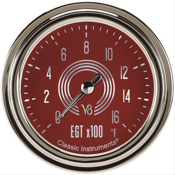 Classic Instruments V8RS398SLC Classic Instruments V8 Red Steelie ...