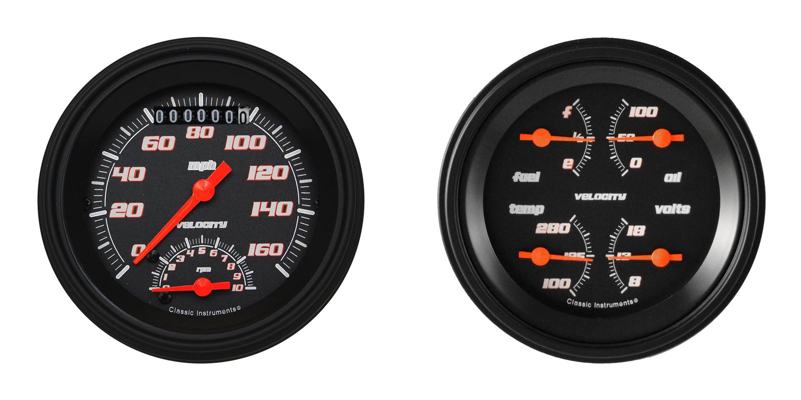 Classic Instruments VS32BBLF Classic Instruments Velocity Series Gauge ...