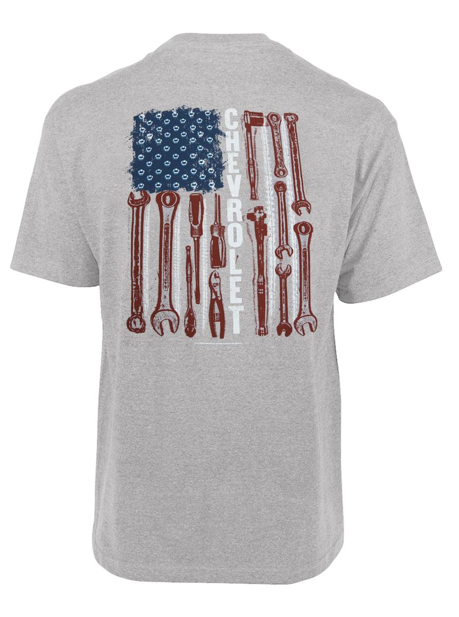 Summit Gifts CH1422-2 Chevy Tools Flag Shirts | Summit Racing