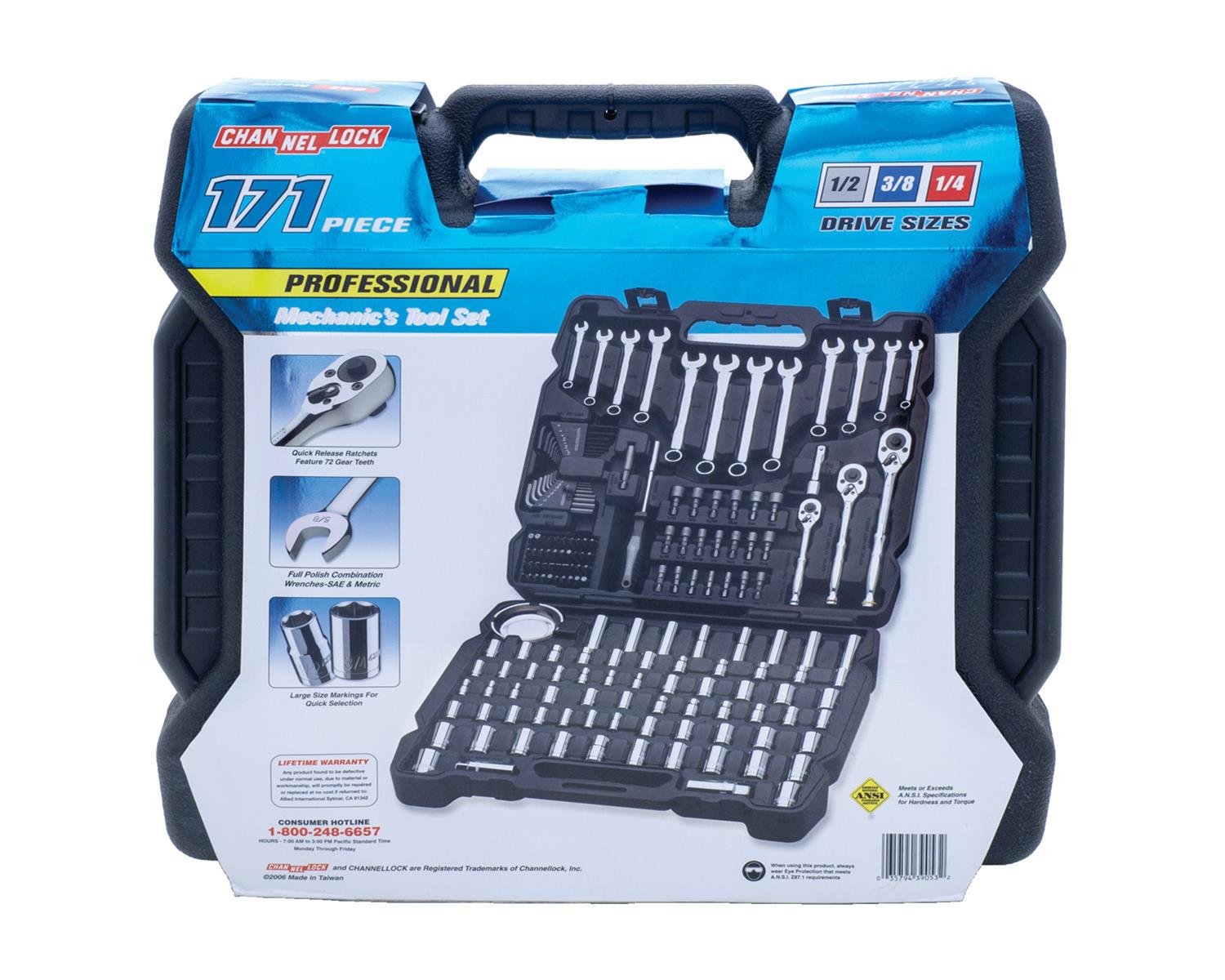 Channellock 39053 CHANNELLOCK 171-Piece Mechanic's Tool Sets | Summit ...