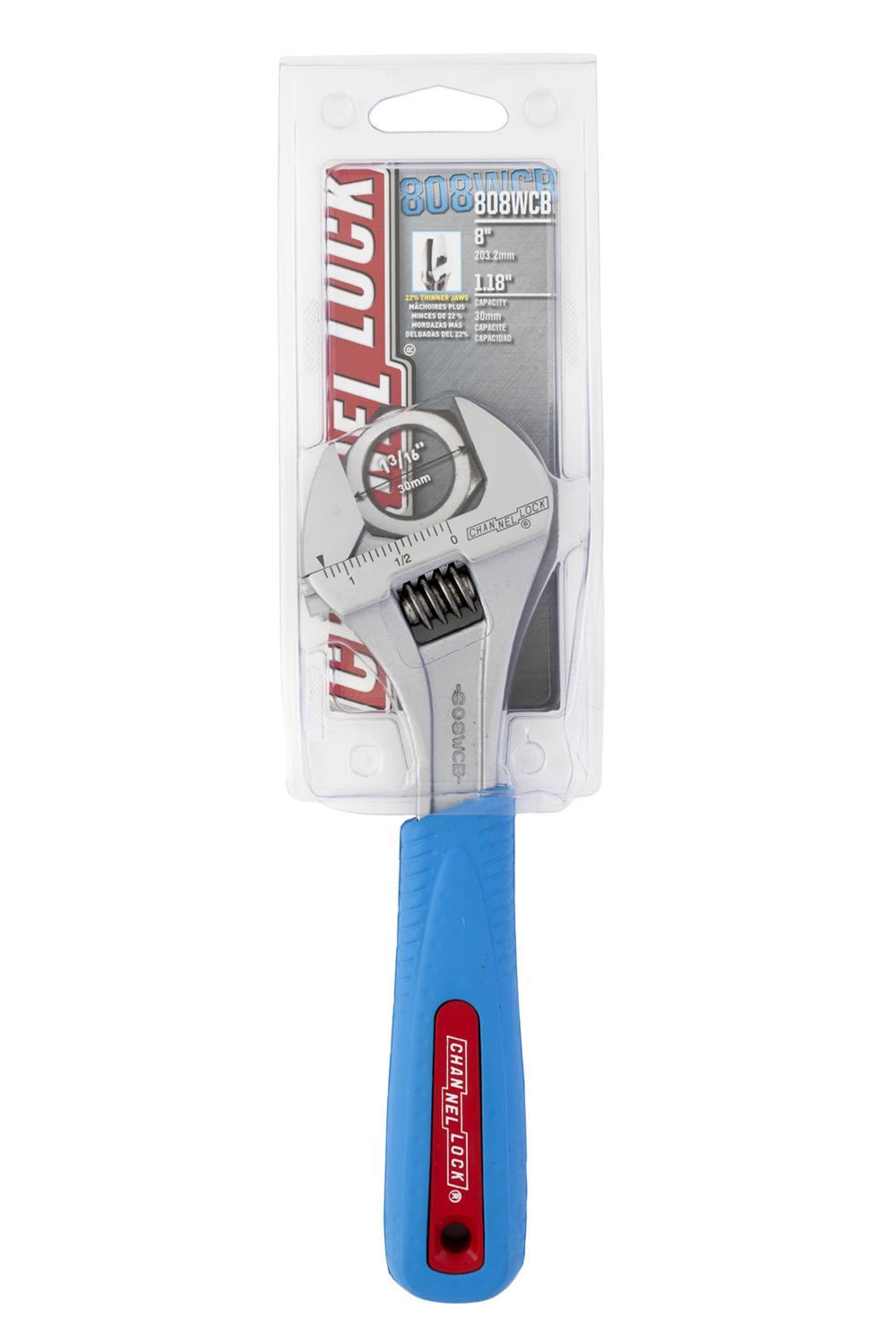 Channellock 808WCB CHANNELLOCK Code Blue Wide Adjustable Wrenches ...