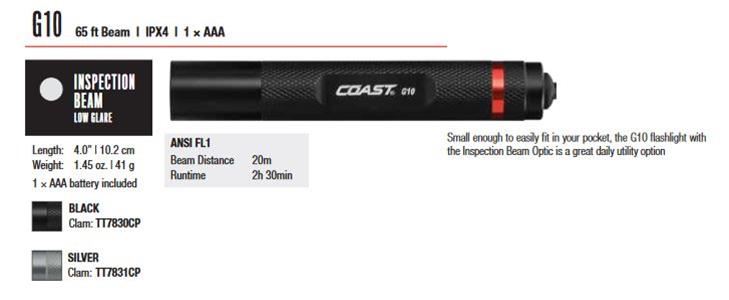 Coast Products G10-SILVER