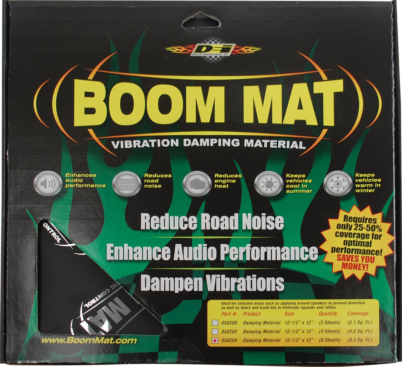 Design Engineering DEI 50204 Boom Mat Acoustic Insulation | Summit Racing