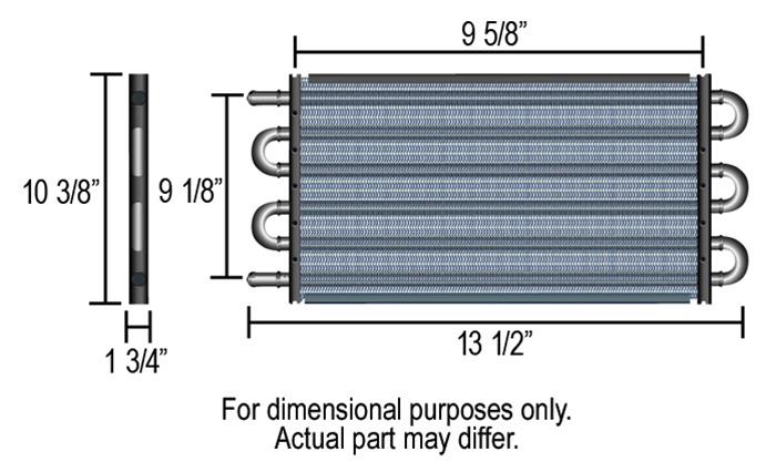 Derale Cooling Products 15300 Derale Replacement Tube and Fin Engine ...