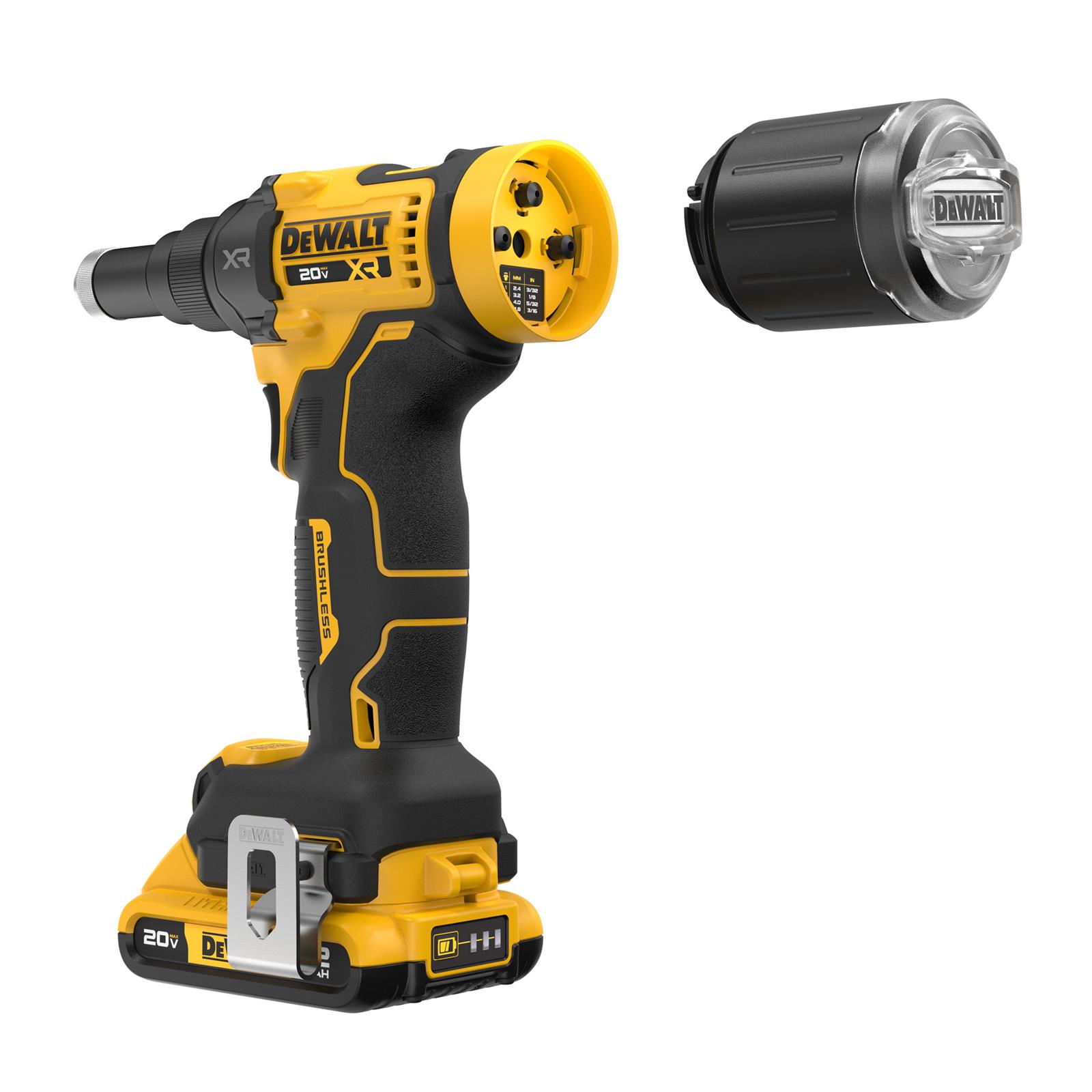 Dewalt DCF403B Dewalt 20 V MAX XR Brushless Cordless 3/16 in. Rivet ...