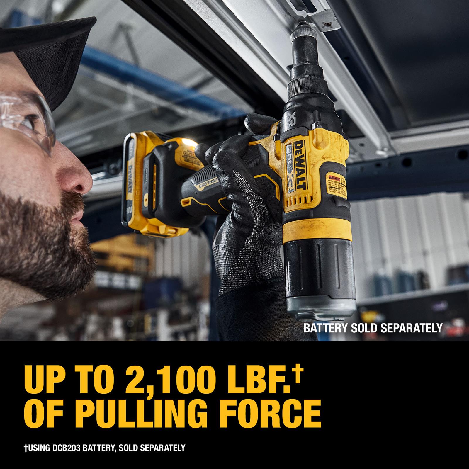 Dewalt DCF403B Dewalt 20 V MAX XR Brushless Cordless 3/16 in. Rivet ...