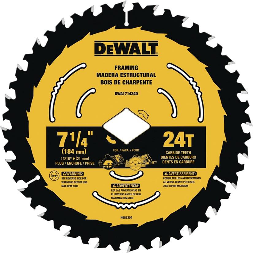 Dewalt DWA171424B10 Dewalt Wood-Cutting Circular Saw Blades | Summit Racing