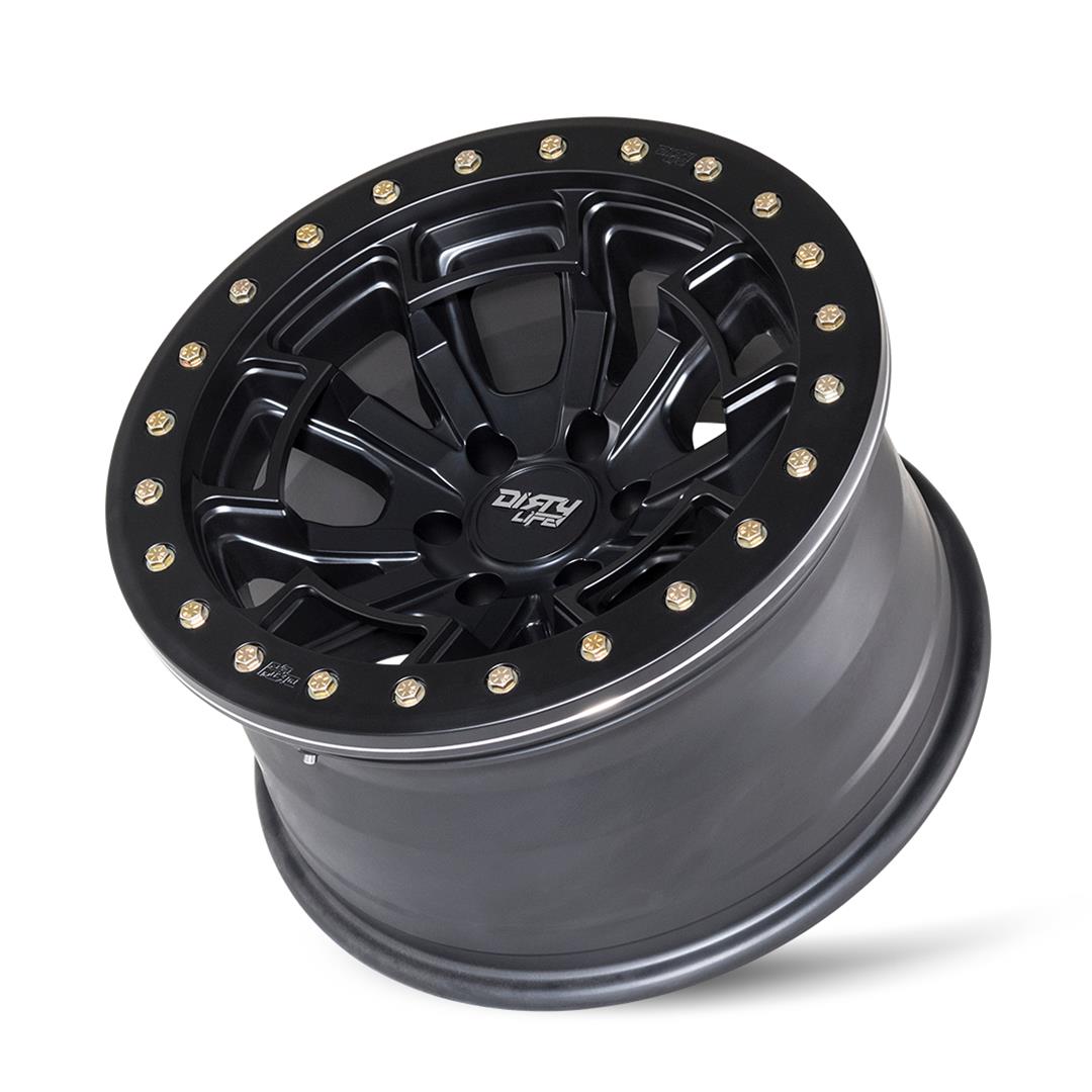 Dirty Life Wheels 9303 DT-1 Dual-Tek Series Matte Black Wheel with ...