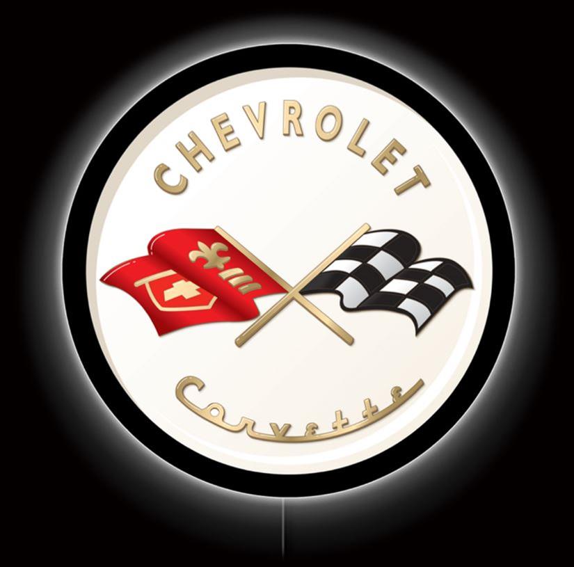 Summit Gifts LEDVETWH Chevrolet Corvette LED Sign | Summit Racing