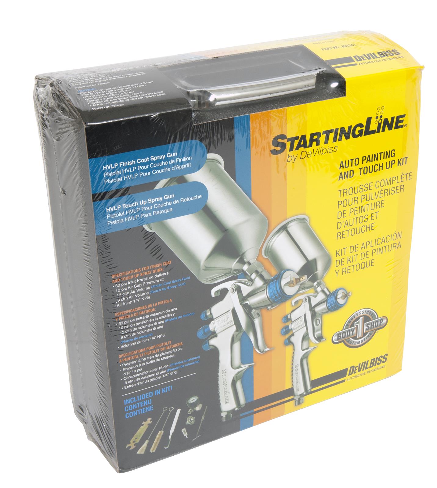 DeVilbiss 802342 DeVilbiss StartingLine HVLP Gravity Feed Paint Spray ...