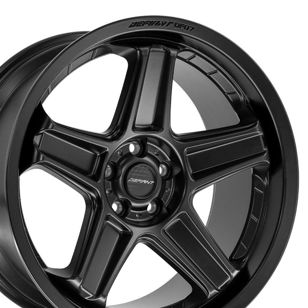 Defiant Wheels 9511592 Defiant DF07 Satin Black Wheels | Summit Racing