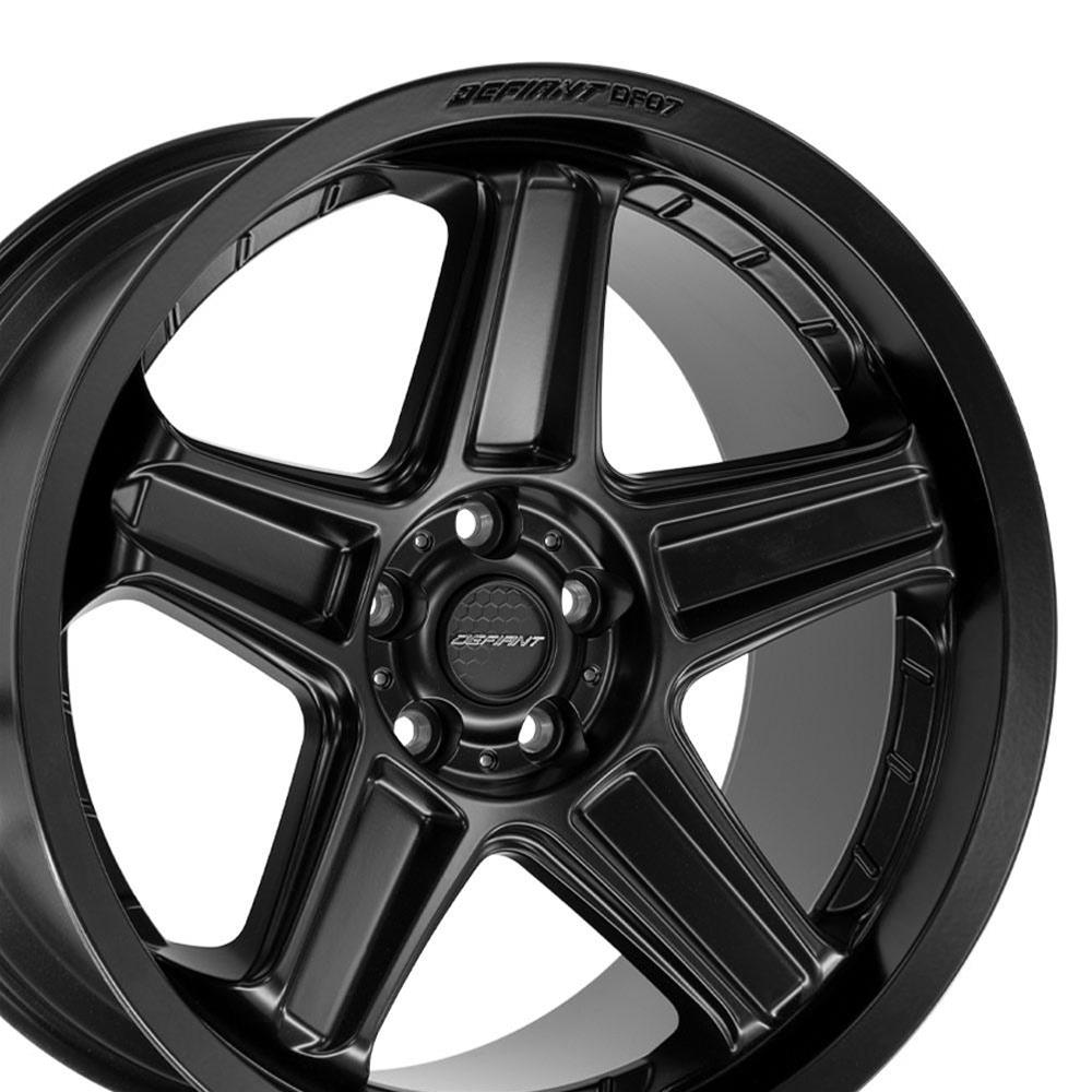 Defiant Wheels 9511593 Defiant DF07 Satin Black Wheels | Summit Racing
