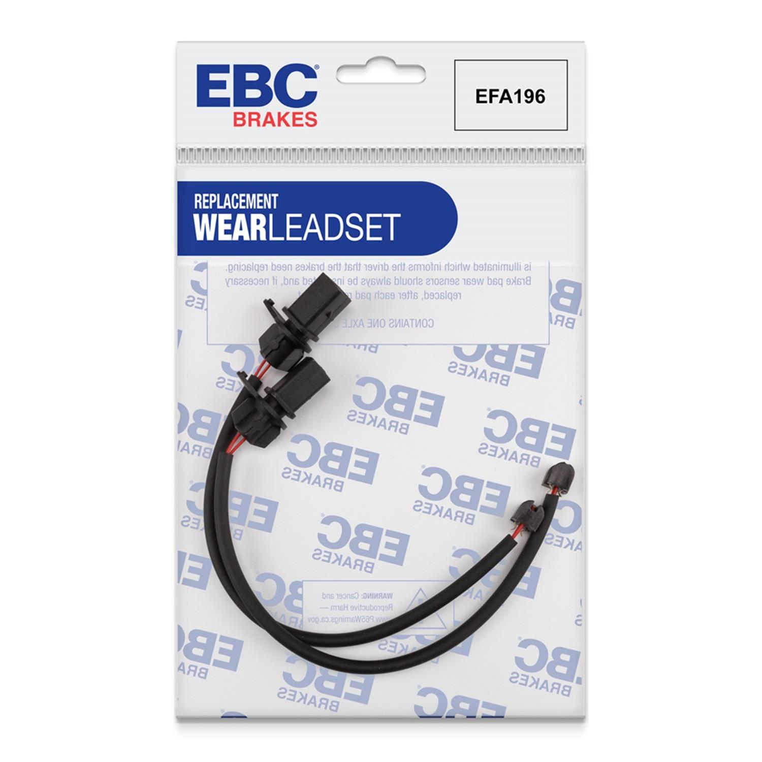 EBC Brakes EFA196 EBC Disc Brake Pad Electronic Wear Sensors | Summit ...