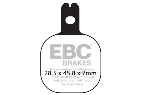 EBC Brakes Motorcycle FA184 EBC Organic Brake Pads | Summit Racing