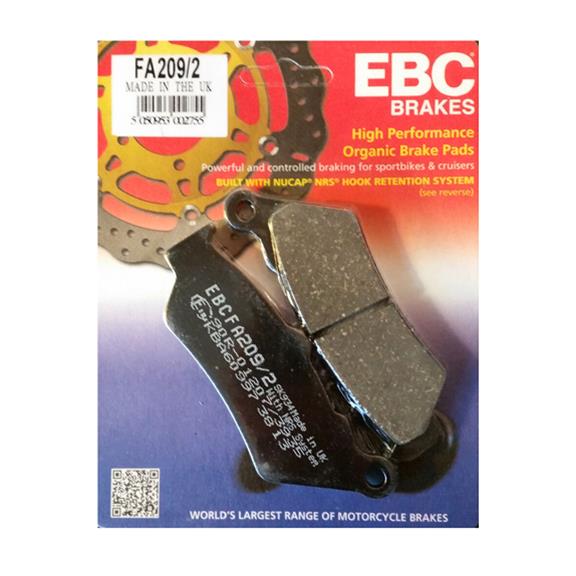 EBC Brakes Motorcycle FA209/2 EBC Organic Brake Pads | Summit Racing
