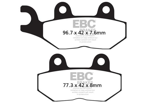 EBC Brakes Motorcycle FA214 EBC Organic Brake Pads | Summit Racing