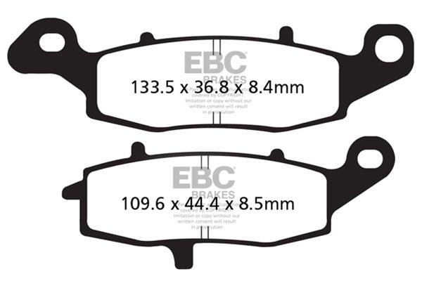 EBC Brakes Motorcycle FA231 EBC Organic Brake Pads | Summit Racing