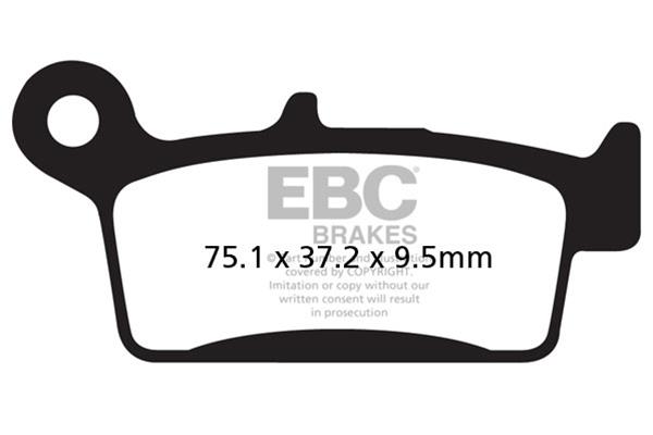 EBC Brakes Motorcycle FA233 EBC Organic Brake Pads | Summit Racing
