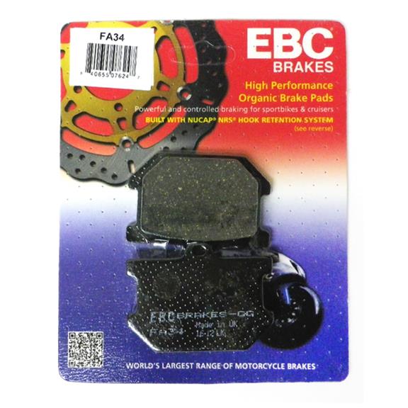 EBC Brakes Motorcycle FA34 EBC Organic Brake Pads | Summit Racing