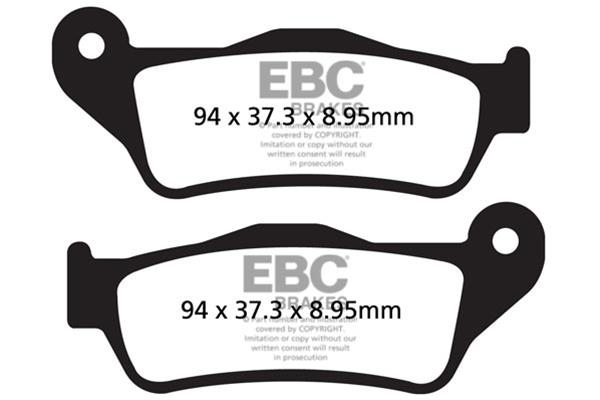 EBC Brakes Motorcycle FA643 EBC Organic Brake Pads | Summit Racing
