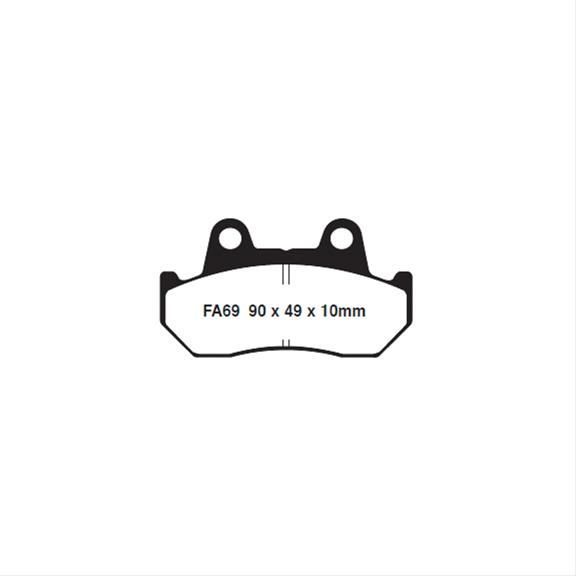 EBC Brakes Motorcycle FA69/2 EBC Organic Brake Pads | Summit Racing