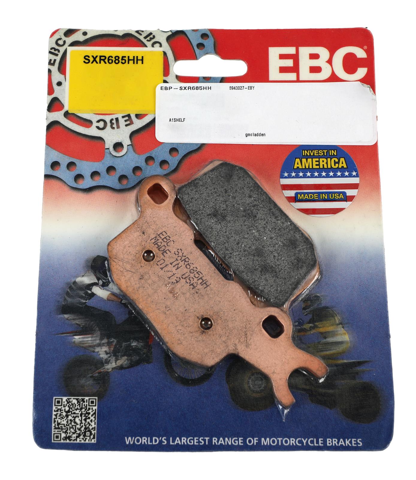 EBC Brakes Motorcycle SXR685HH EBC SXR Brake Pads | Summit Racing