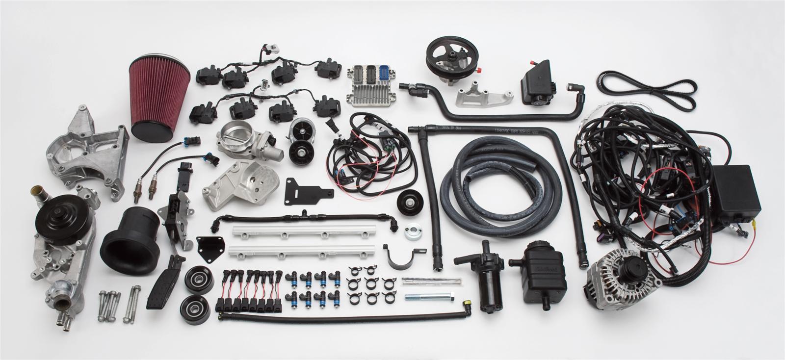 Edelbrock 46760 Edelbrock 416 C.I.D. E-Force Supercharged Long Block ...