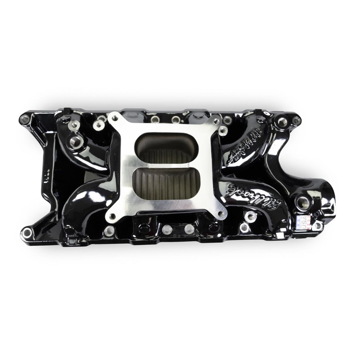 FORD Edelbrock 7521-BP Edelbrock Performer RPM Air-Gap Intake Manifolds ...
