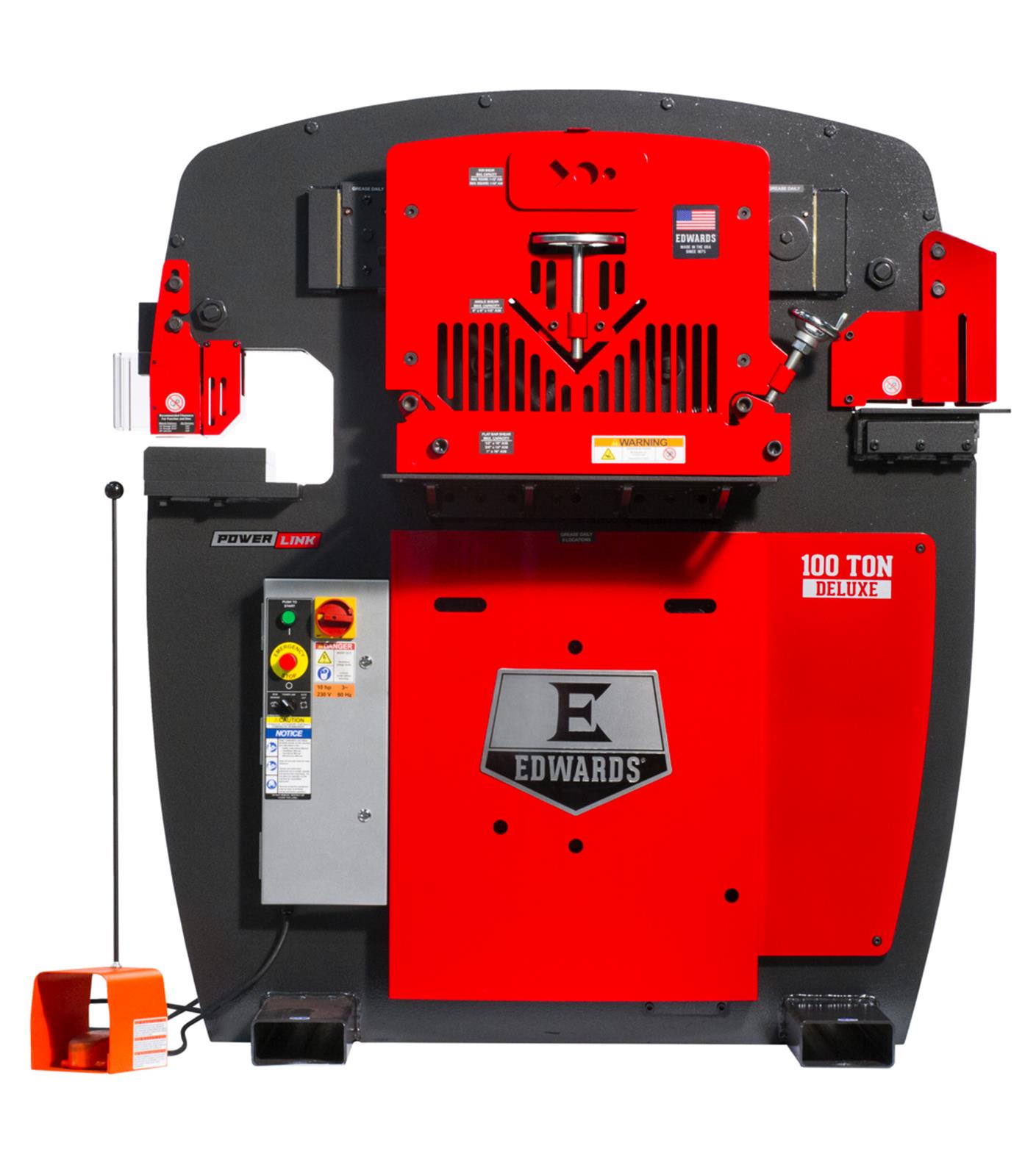 Edwards Ironworkers IW100DX-3P208-AC Edwards Ironworkers 100-Ton Deluxe ...