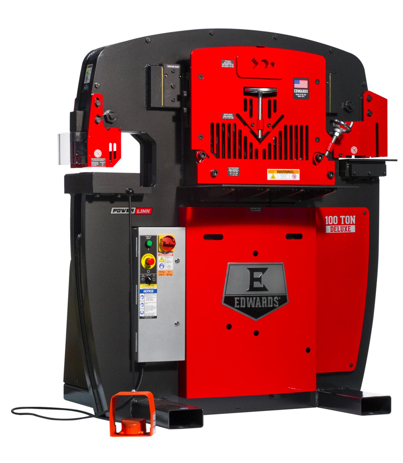 Edwards Ironworkers IW100DX-3P208-AC Edwards Ironworkers 100-Ton Deluxe ...
